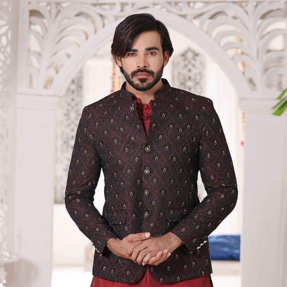 Cardinal Red Prince Coat – Maniyas
